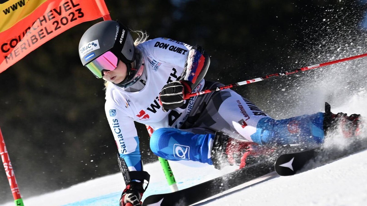 Rebeka Jančová a Teo Žampa vyhrali MSR v obrovskom slalome 2023 | SPORTNET