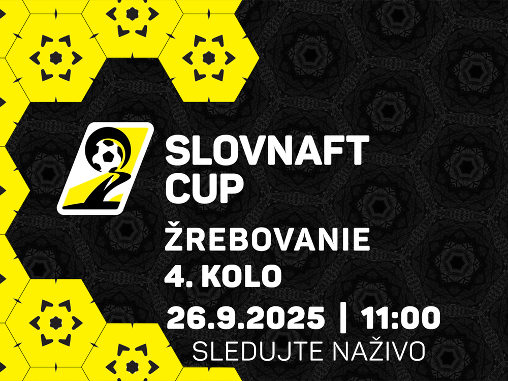 Slovnaft Cup 2025/2026 - Žrebovanie 4.kolo | FUTBALNET TV - Slovenský ...