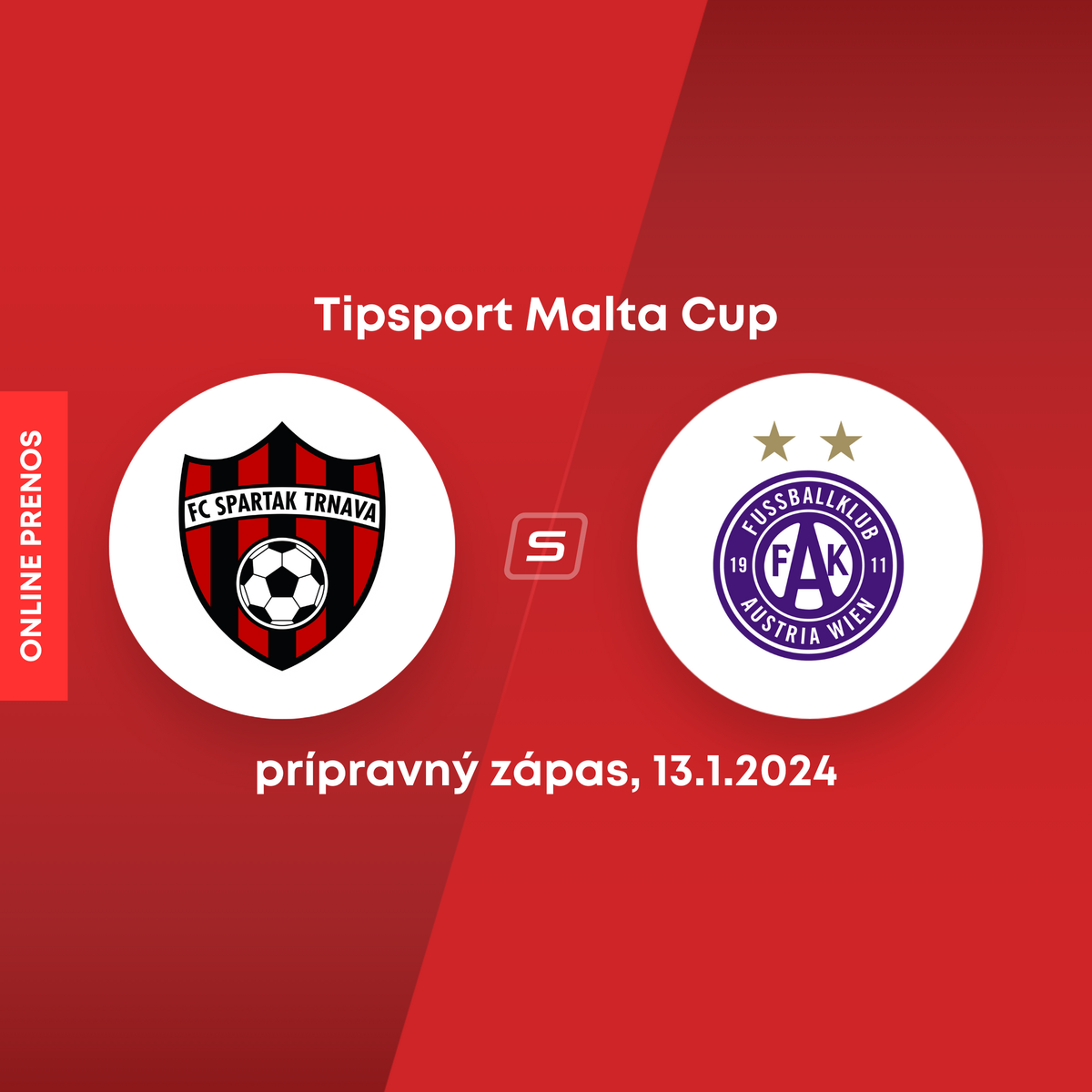 Spartak Trnava - Austria Viedeň: ONLINE prenos z Tipsport Malta Cup LIVE | SPORTNET