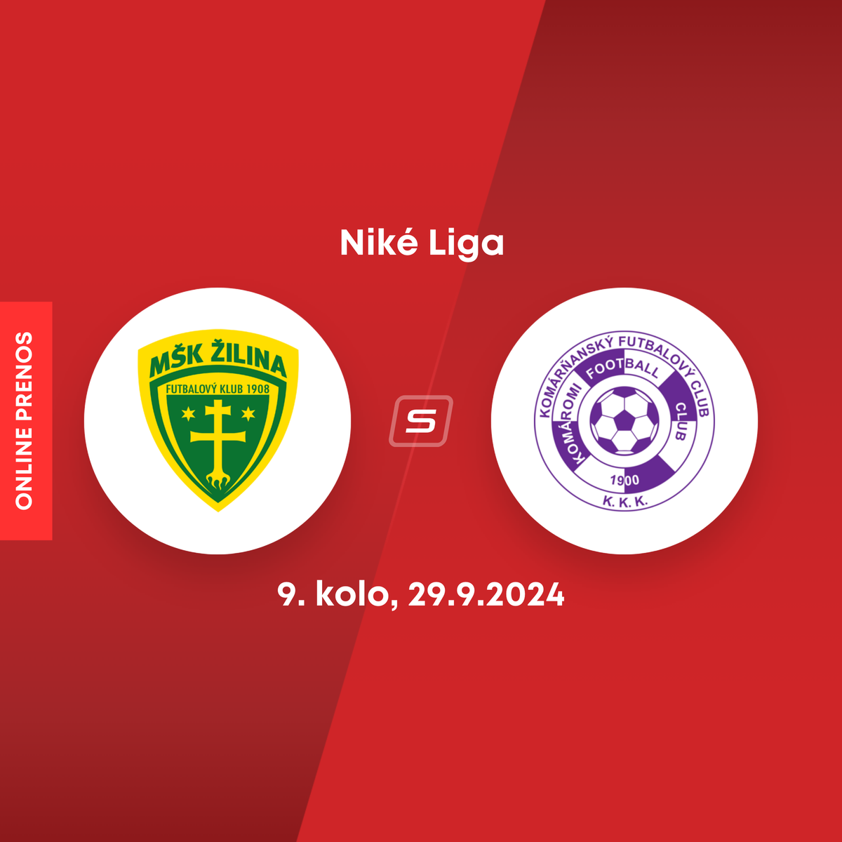MŠK Žilina - Komárno: ONLINE prenos z 9. kola Niké ligy dnes LIVE | SPORTNET