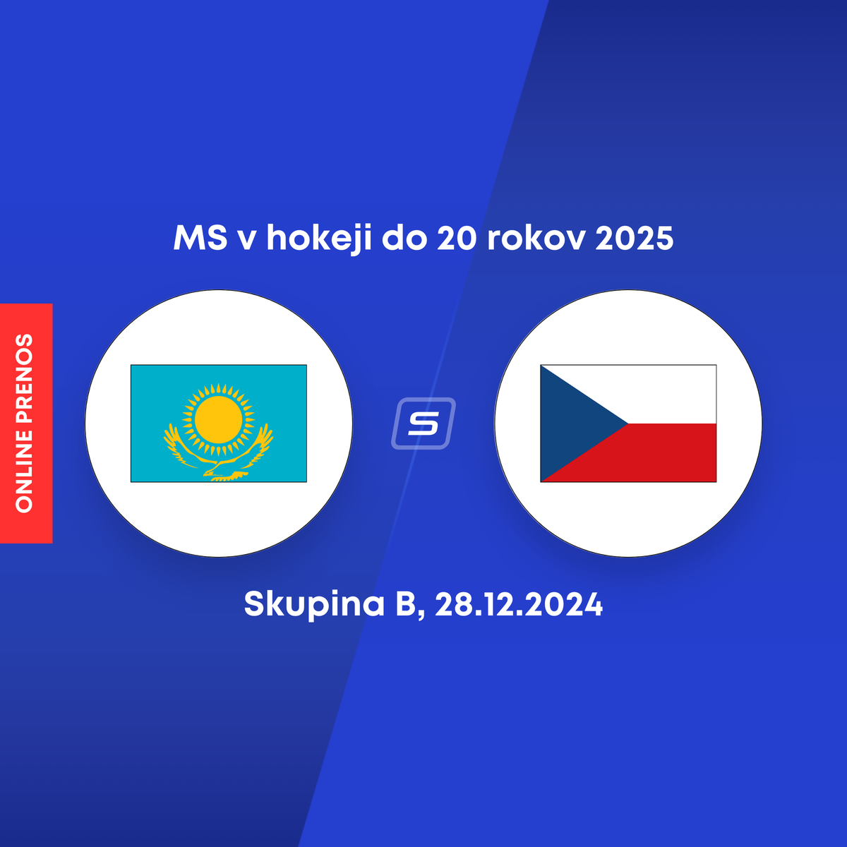 Kazachstan - Česko: ONLINE prenos z MS v hokeji U20 2025 LIVE | SPORTNET
