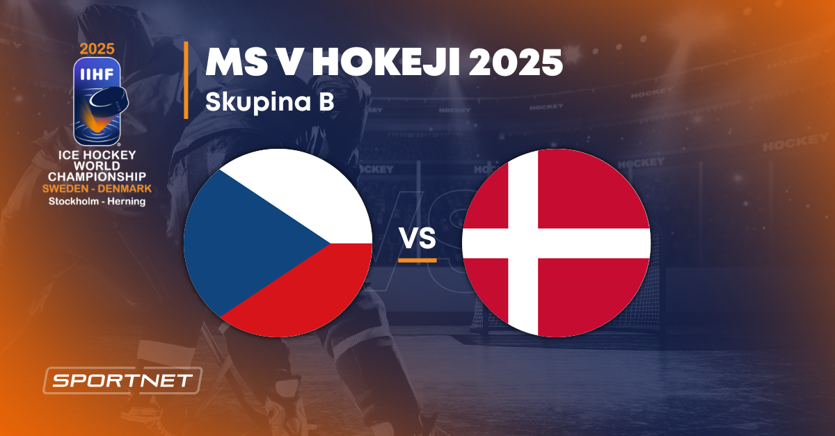 ONLINE hokej: Česko - Dánsko dnes, LIVE z MS v hokeji 2025 | SPORTNET