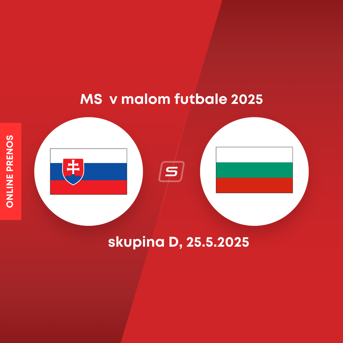 Slovensko - Bulharsko: ONLINE prenos z MS v malom futbale 2025 LIVE | SPORTNET