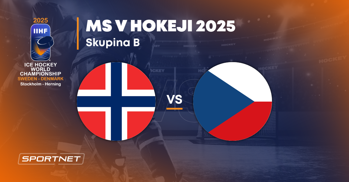 ONLINE hokej: Nórsko - Česko dnes, LIVE z MS v hokeji 2025 | SPORTNET