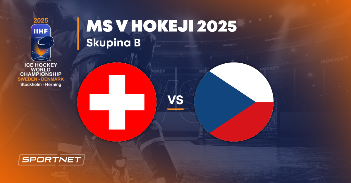 ONLINE hokej: Švajčiarsko - Česko dnes, LIVE z MS v hokeji 2025 | SPORTNET