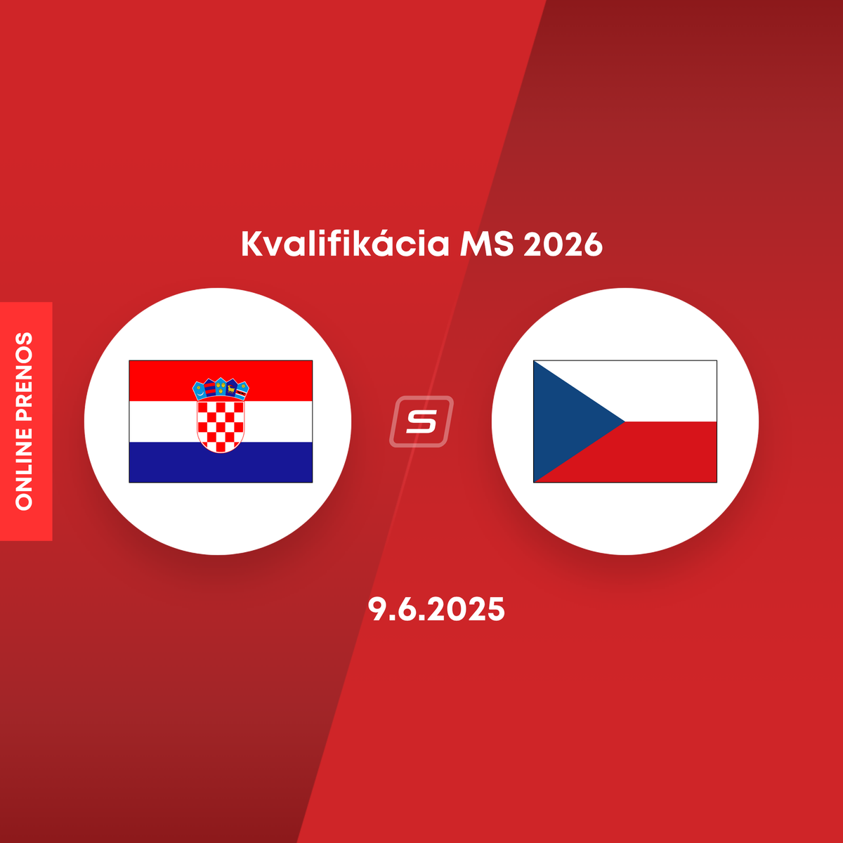 Chorvátsko - Česko dnes: ONLINE prenos kvalifikácia MS 2026 LIVE | SPORTNET