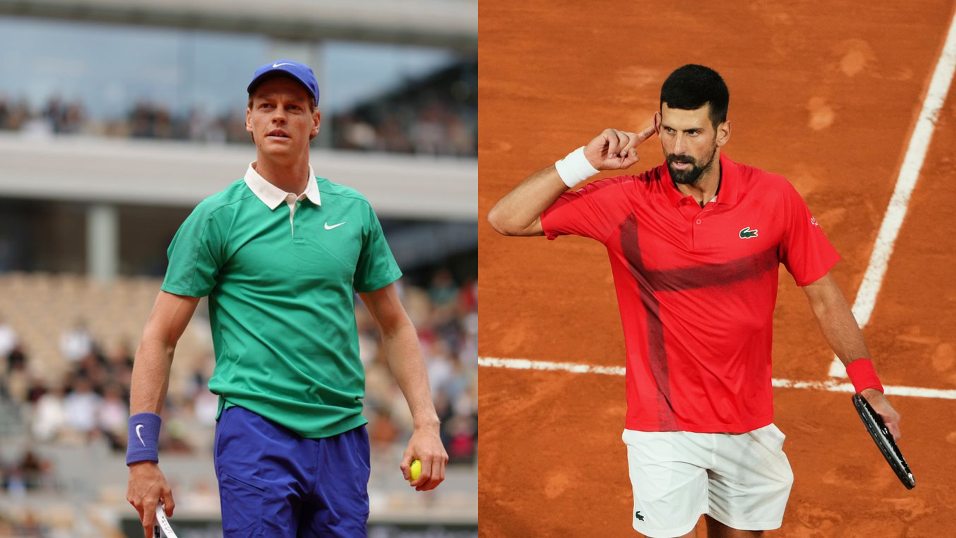Sinner - Djokovič: ONLINE prenos zo semifinále Roland Garros 2025 | SPORTNET