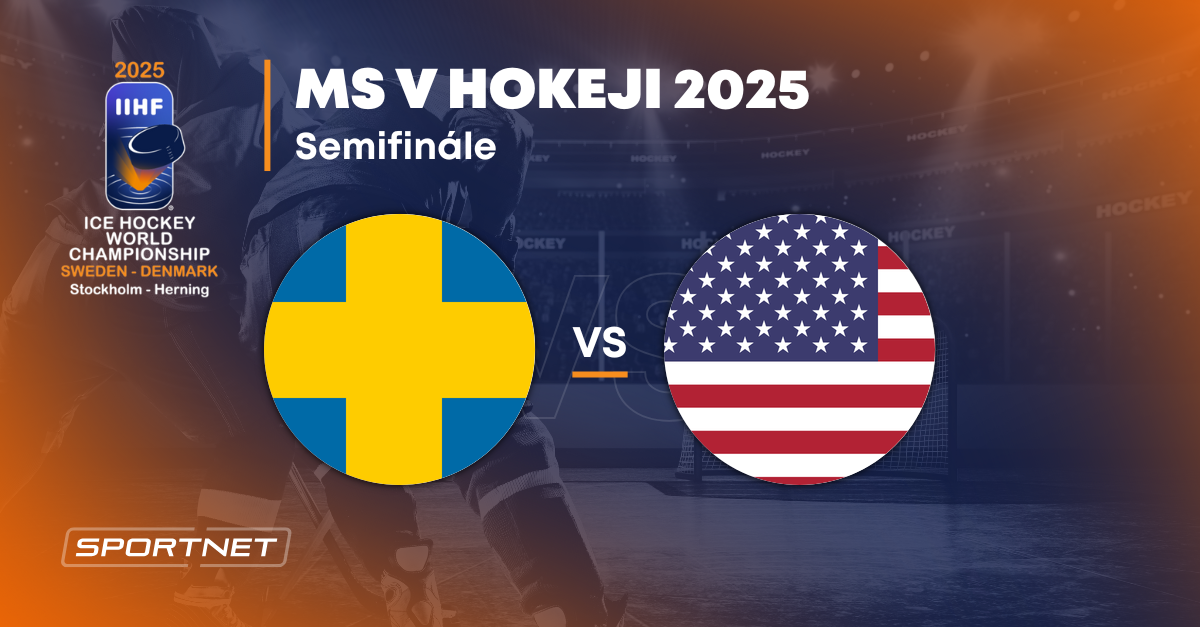Švédsko - USA: Prehľad zápasu semifinále na MS v hokeji 2025 | SPORTNET