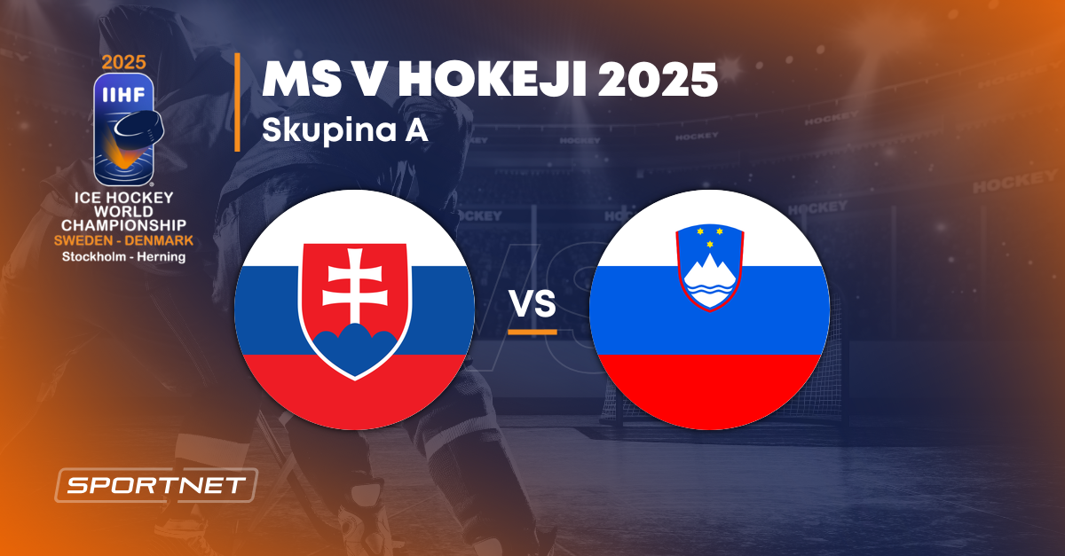 Slovensko - Slovinsko: Prehľad zápasu na MS v hokeji 2025 | SPORTNET
