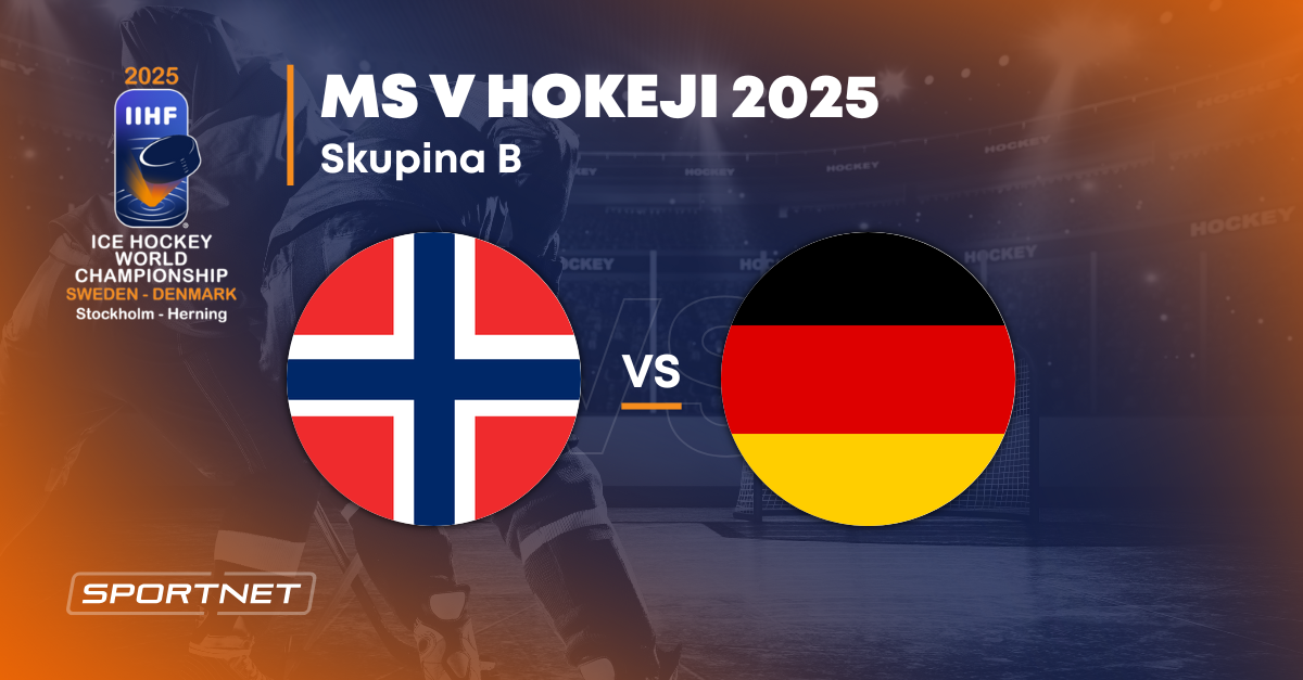 Nórsko - Nemecko: Prehľad zápasu na MS v hokeji 2025 | SPORTNET